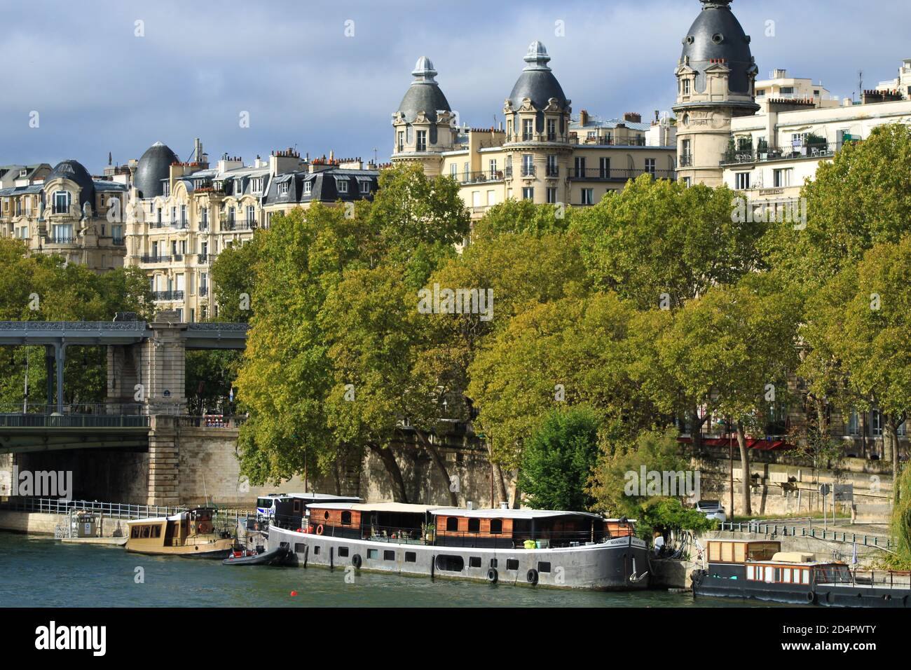 Paris, France. October 04. 2020. Haussmann-style buildings with ...