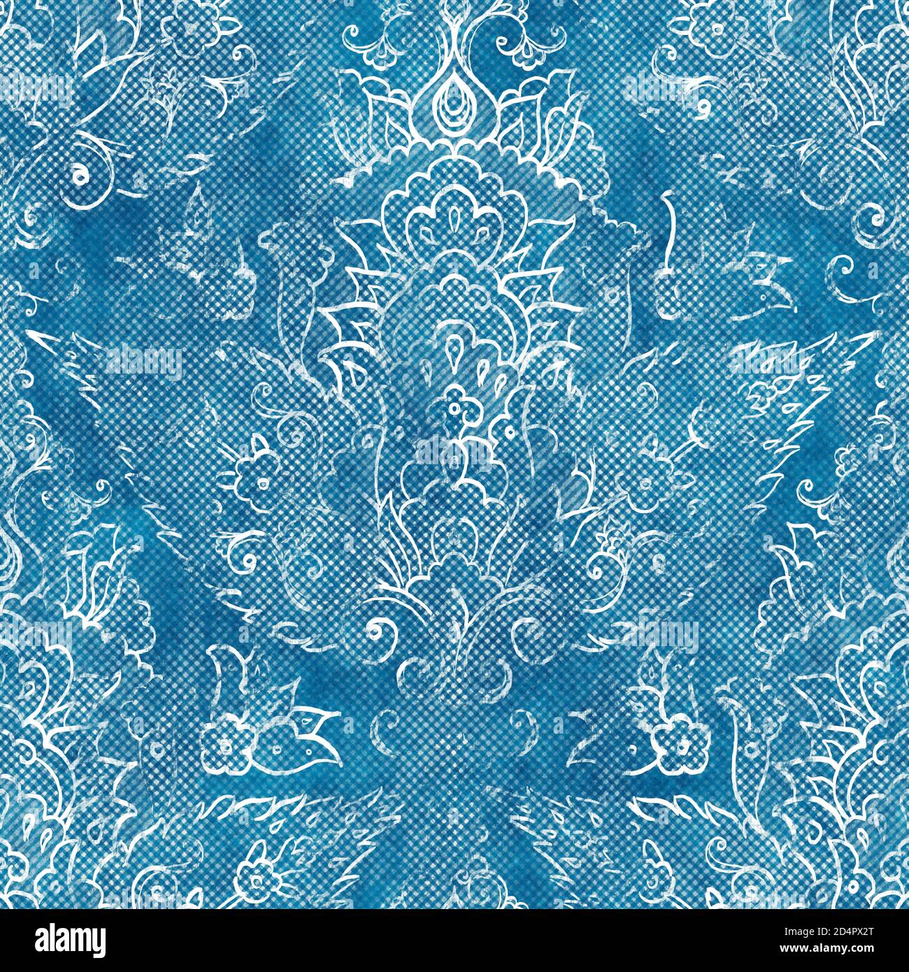 Seamless blue ink pen crosshatch blueprint pattern Stock Photo - Alamy