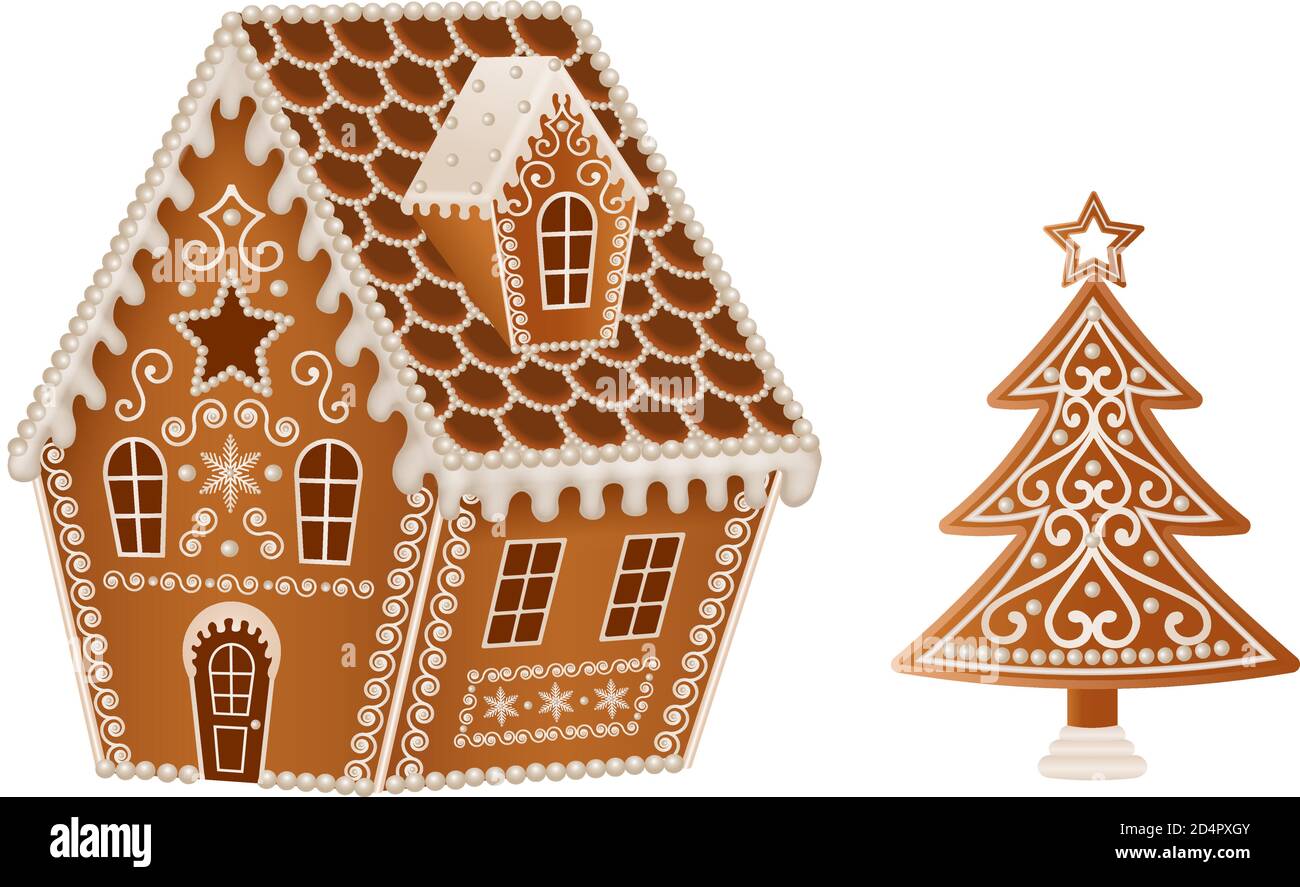 Christmas home concept house Stock Vector Images - Alamy