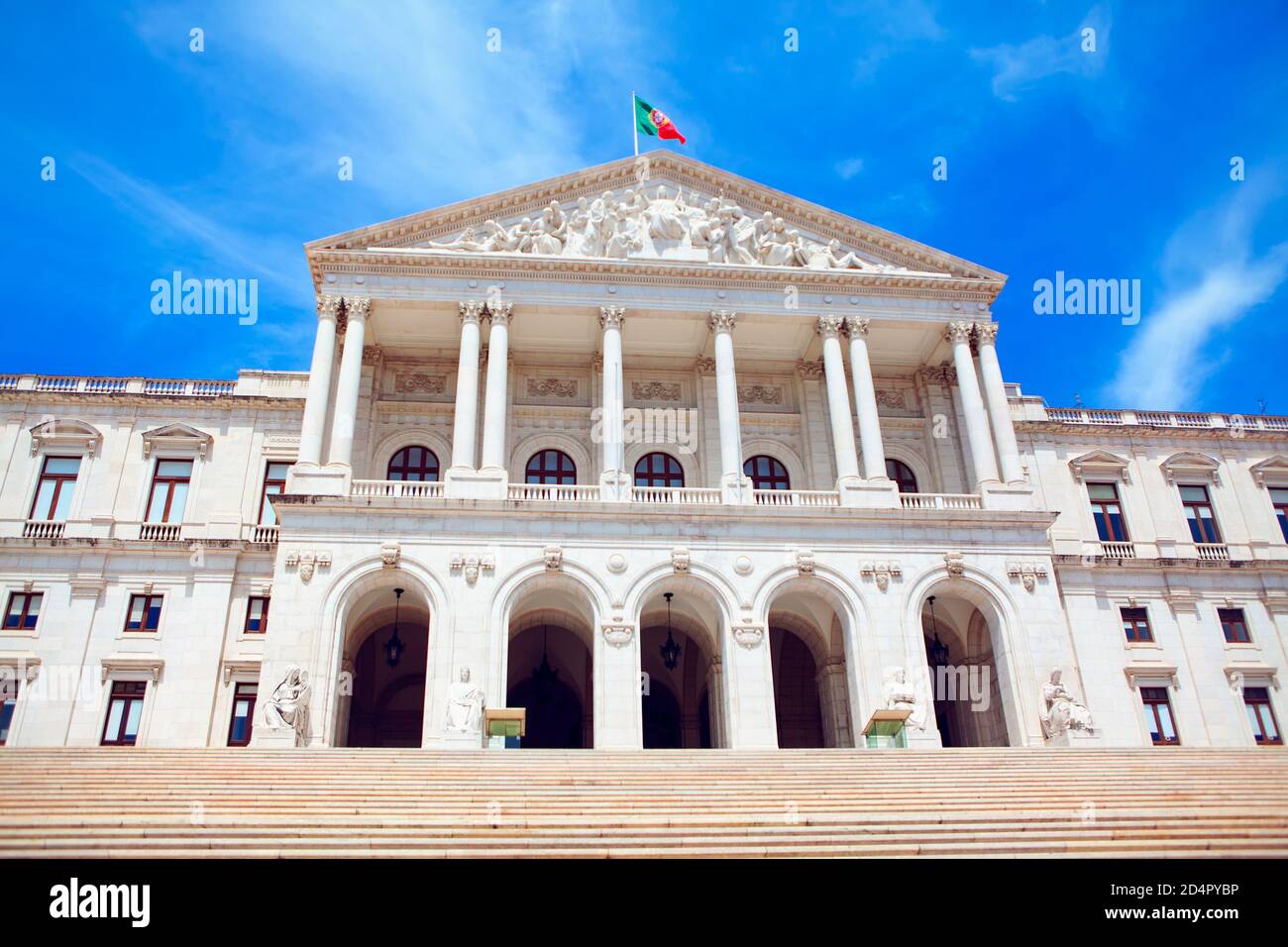 Assembly of the Republic in Lisbon , unicameral parliament of Portugal ...