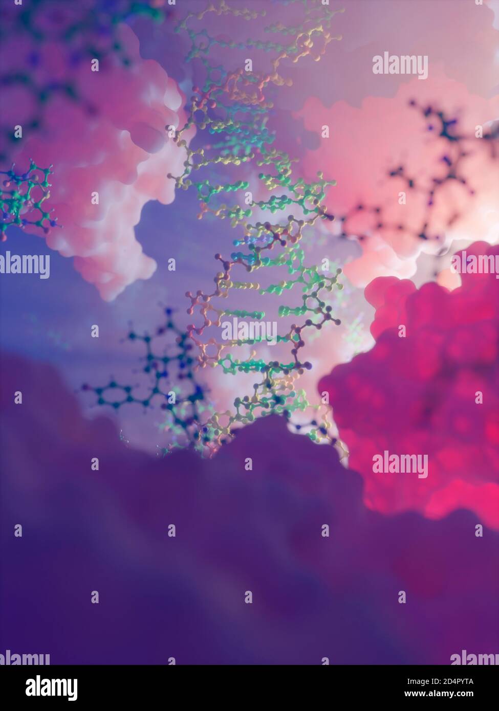 String of DNA (holding the code of life) inside a cell Stock Photo - Alamy