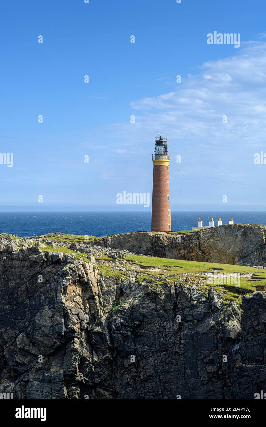 The Butt-of-Lewis Lighthouse at the northernmost point of the Isle of ...