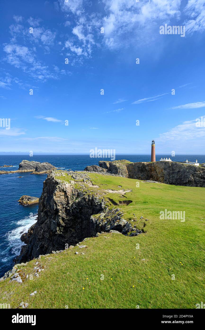 The Butt-of-Lewis Lighthouse at the northernmost point of the Isle of ...