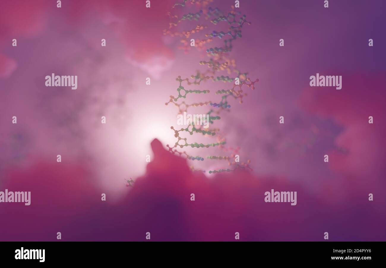 String of DNA (holding the code of life) inside a cell Stock Photo - Alamy