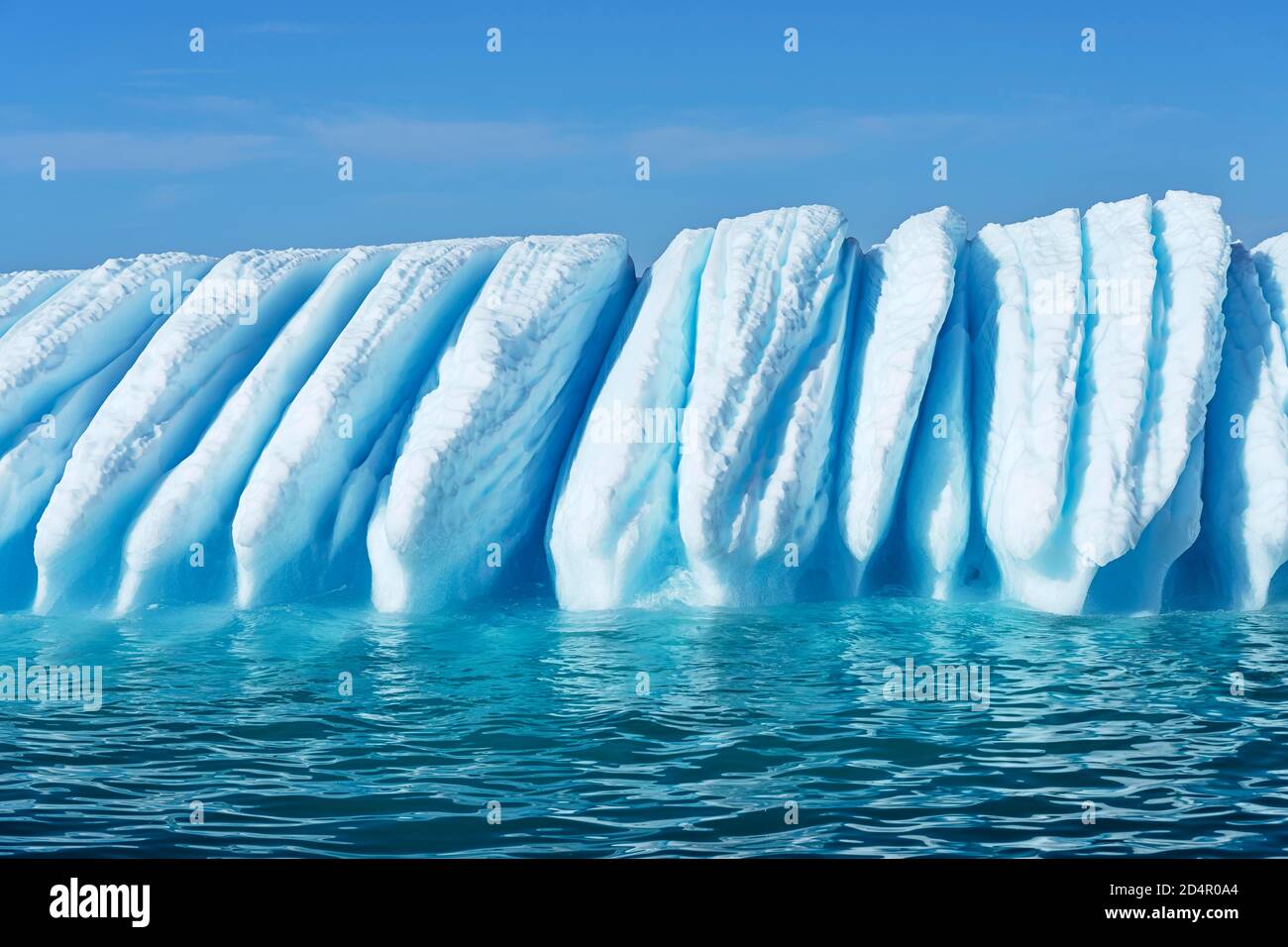 Iceberg drifts through Icefjord, UNESCO World Heritage Site, Disko Bay ...