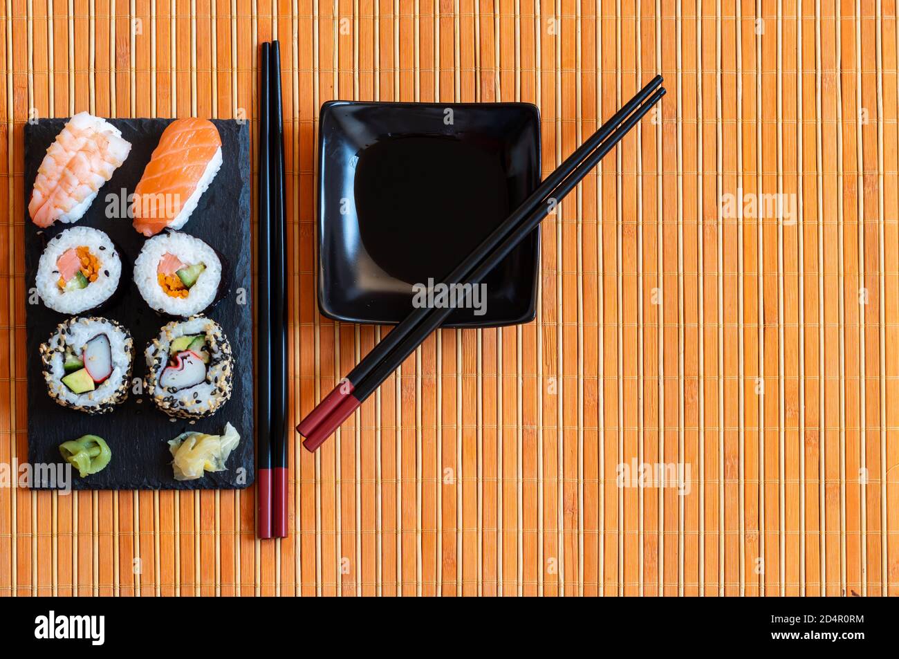 Table of original food Stock Photo - Alamy