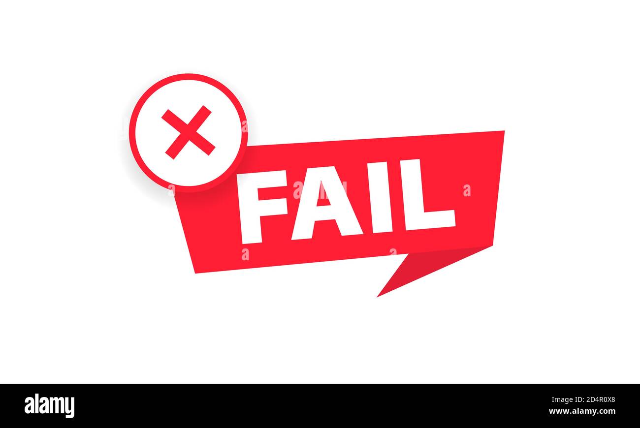 Failed icon Cut Out Stock Images & Pictures - Alamy
