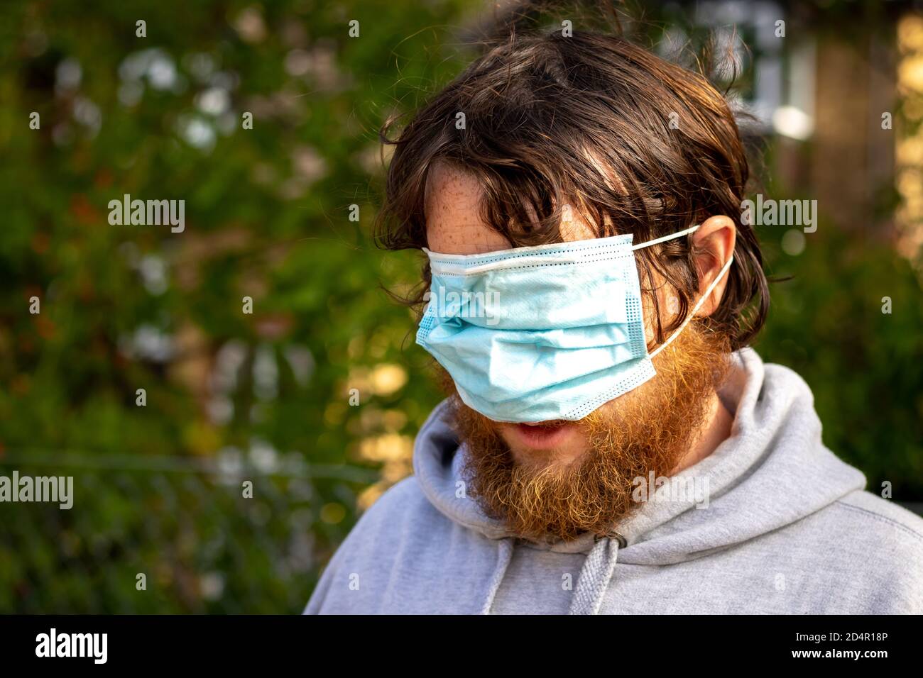 Mask wearing can blind Stock Photo - Alamy
