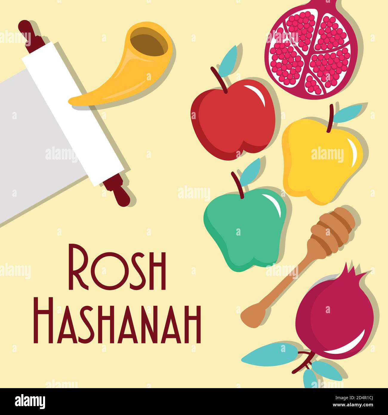 Horn blessing Stock Vector Images - Alamy