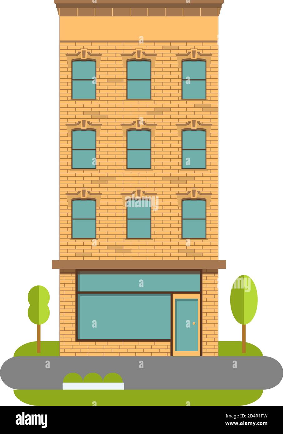 Old town town in high rise building Cut Out Stock Images & Pictures - Alamy