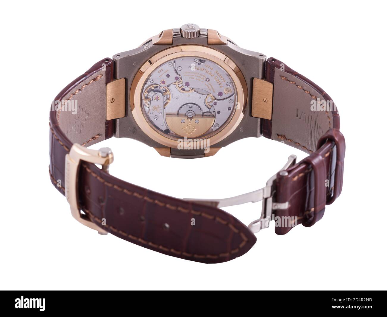 MANILA, PHILIPPINES - Oct 08, 2020: Luxury watch isolated on white ...