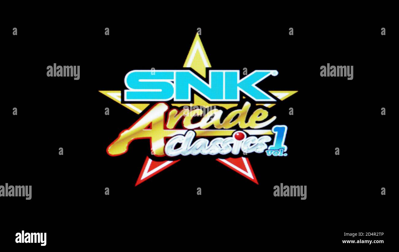 SNK Arcade Classics 1 - Sony Playstation 2 PS2 - Editorial use only ...