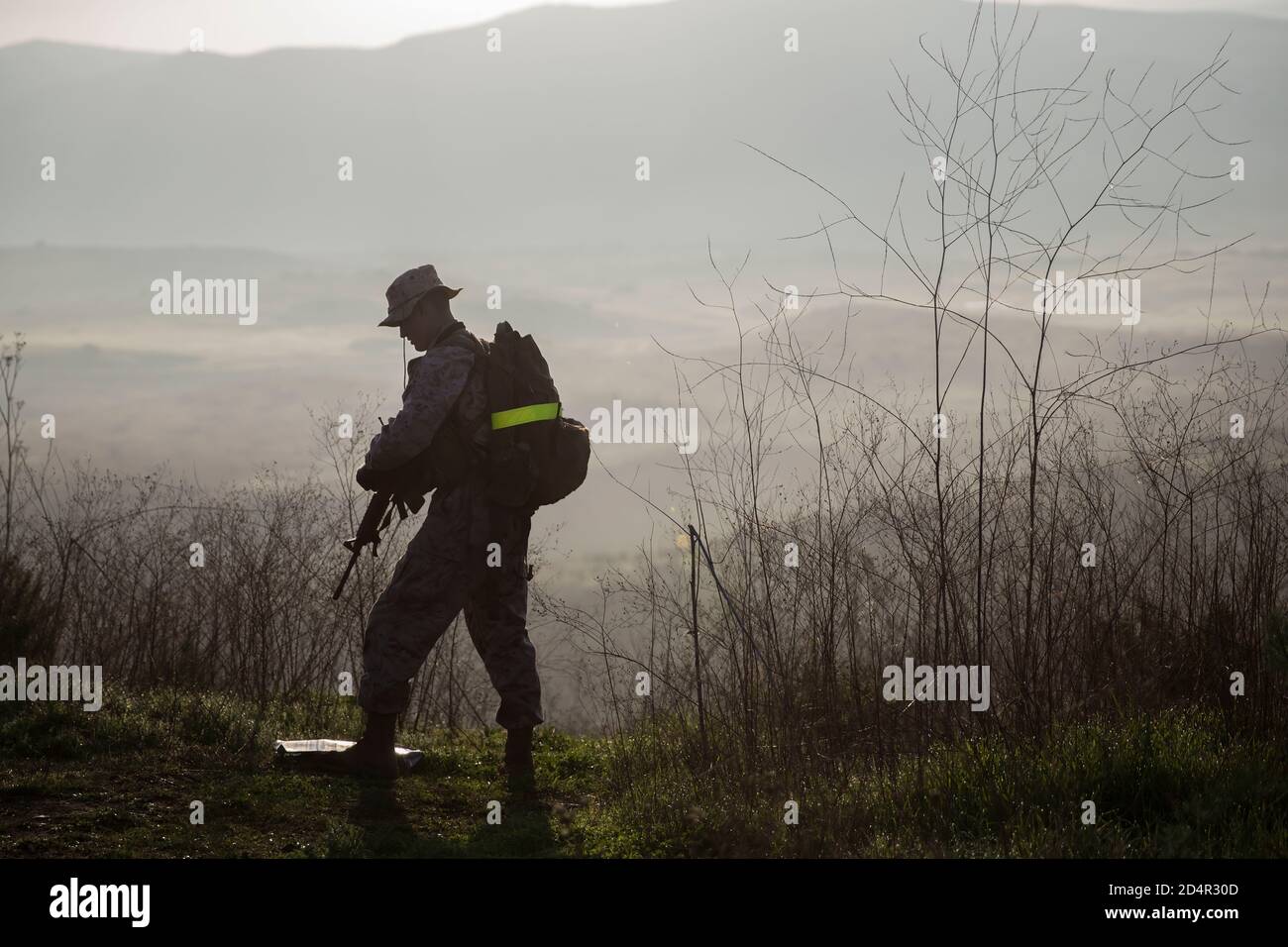 U.S. Navy Seaman Luke Jacobs, a student with Basic Reconnaissance ...