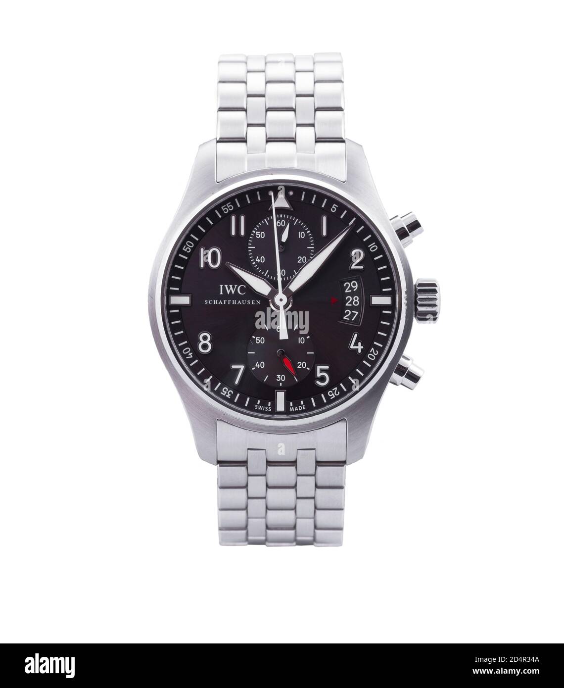 MANILA, PHILIPPINES - Oct 08, 2020: Luxury watch isolated on white ...