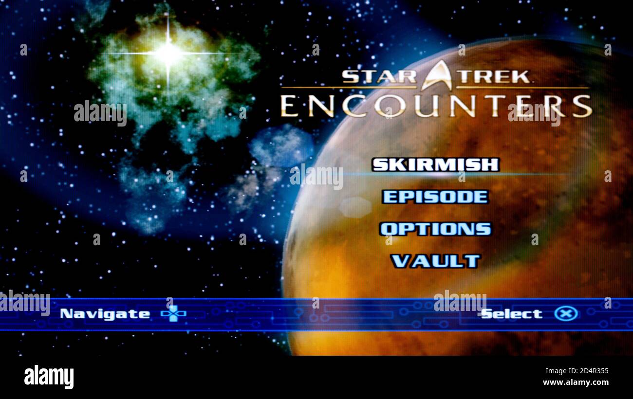 Star Trek - Encounter - Sony Playstation 2 PS2 - Editorial use only ...