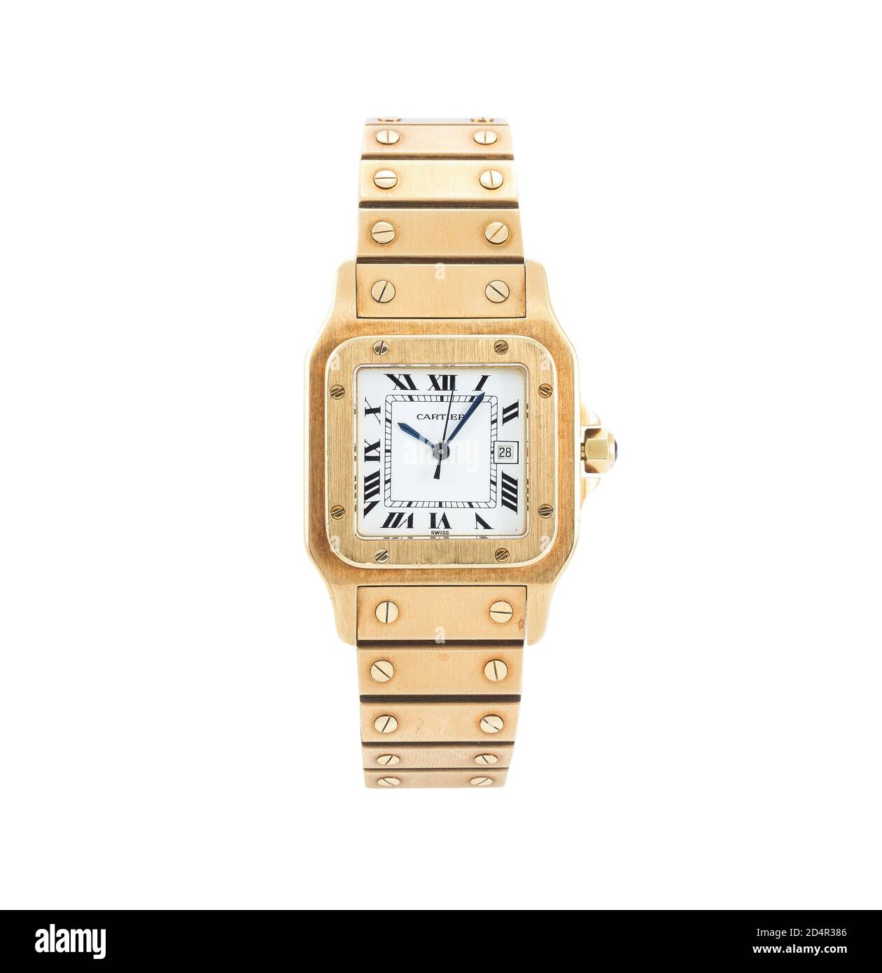 MANILA, PHILIPPINES - Oct 08, 2020: Luxury watch isolated on white ...