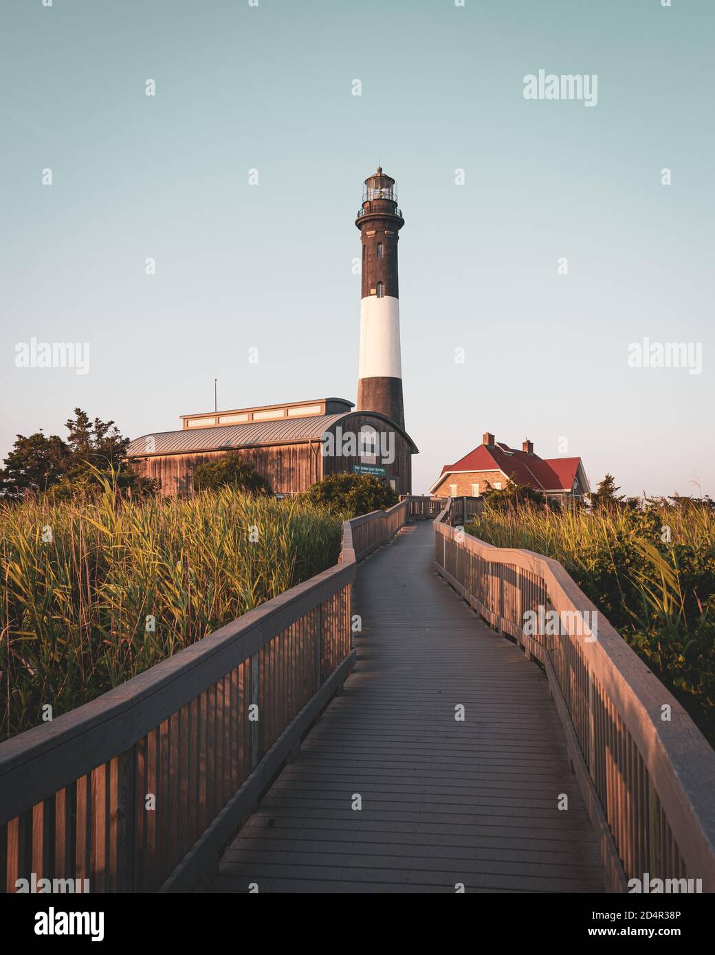 Fire Island Lighthouse, at Fire Island National Seashore, Long Island ...