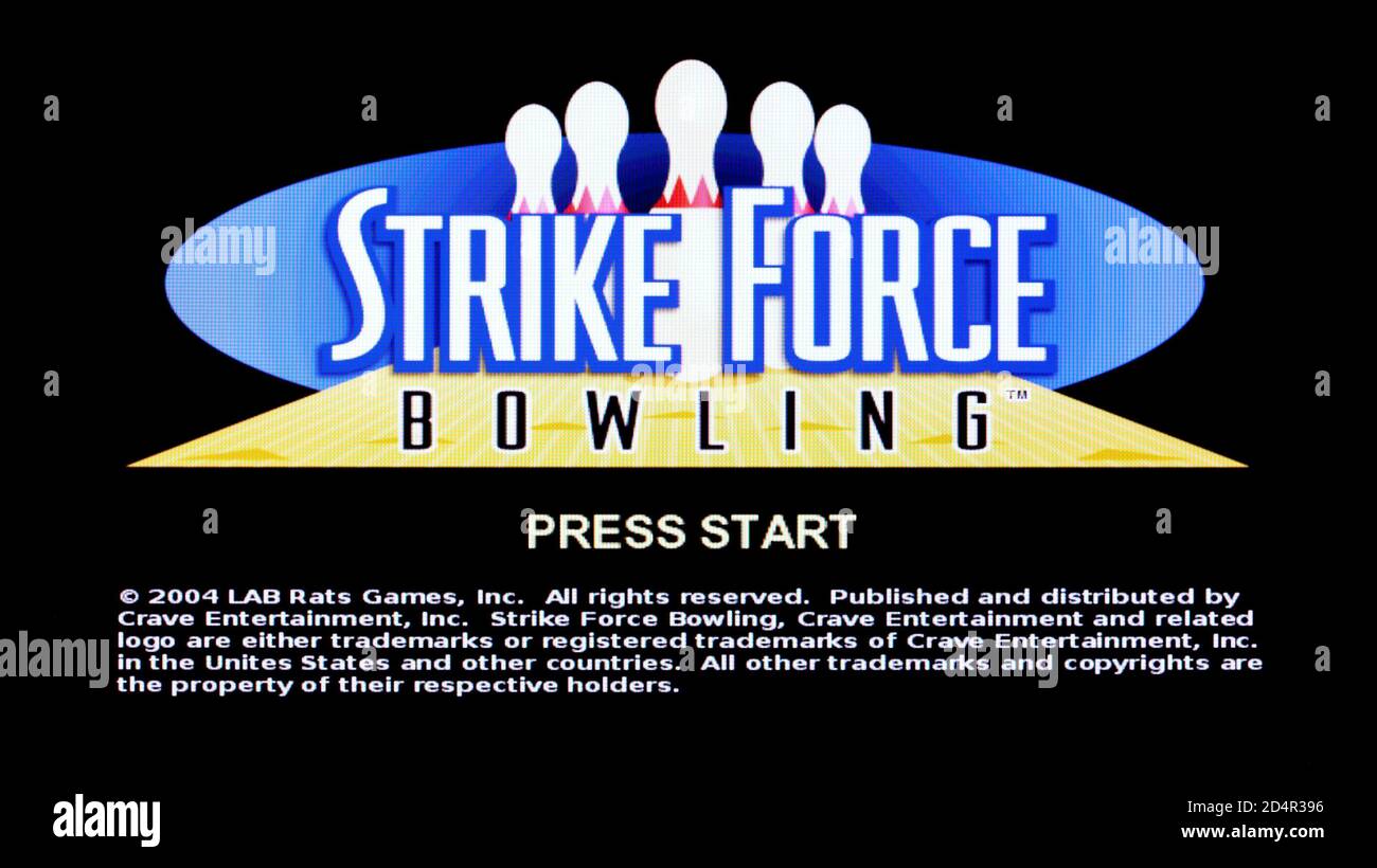 Strike Force Bowling - Sony Playstation 2 PS2 - Editorial use only ...