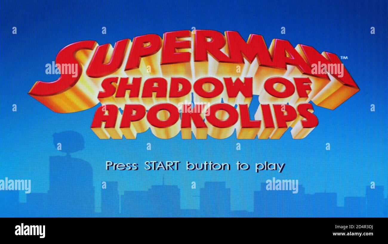 Superman - Shadow of Apokolips - Sony Playstation 2 PS2 - Editorial use ...