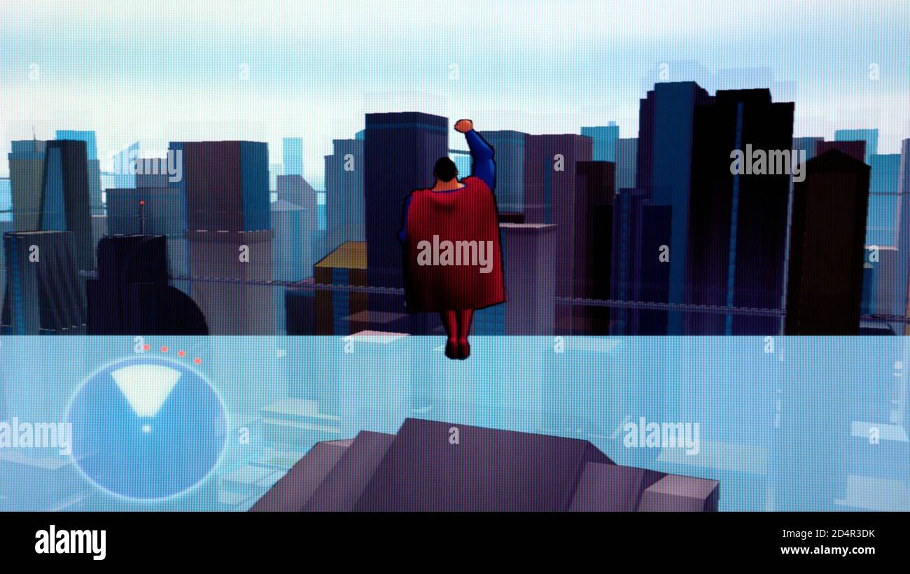 Superman - Shadow of Apokolips - Sony Playstation 2 PS2 - Editorial use ...