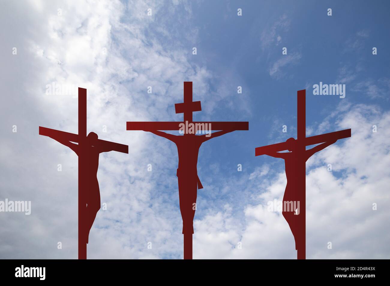 Crucifixion of jesus christ two thieves hi-res stock photography and images - Alamy