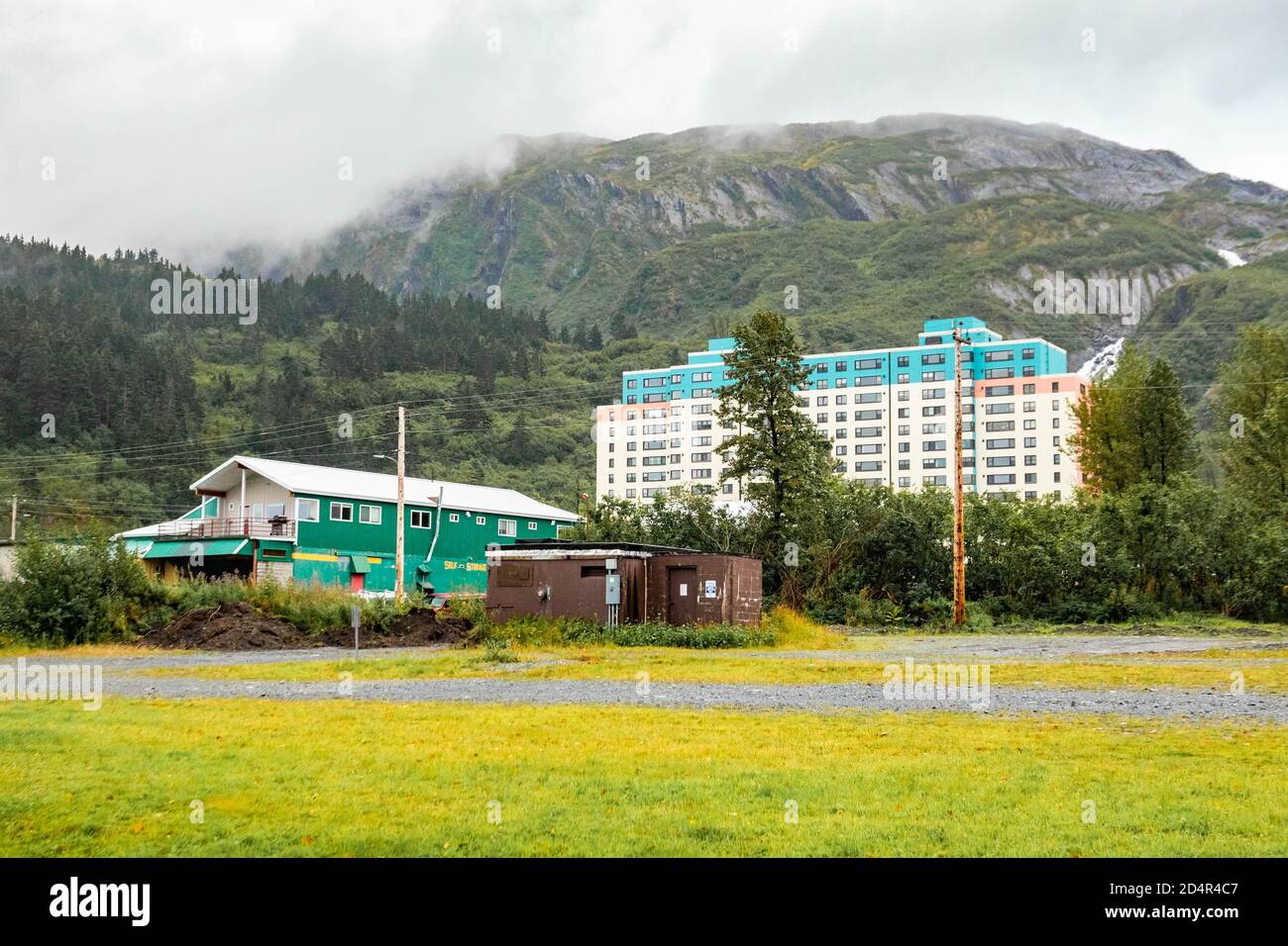 Whittier town architecture buildings view in summer day Stock Photo - Alamy