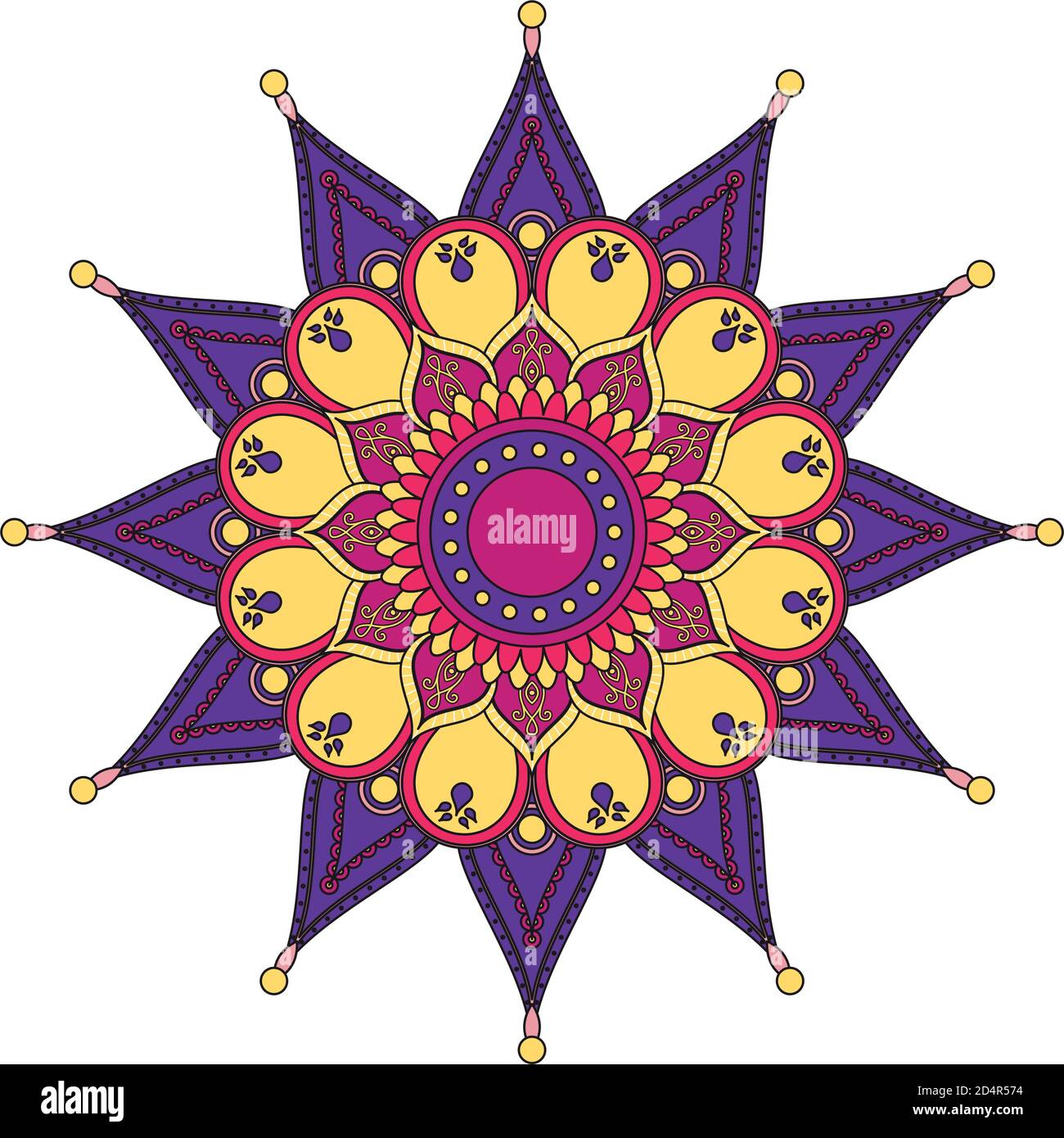 Sun mandala hi-res stock photography and images - Alamy