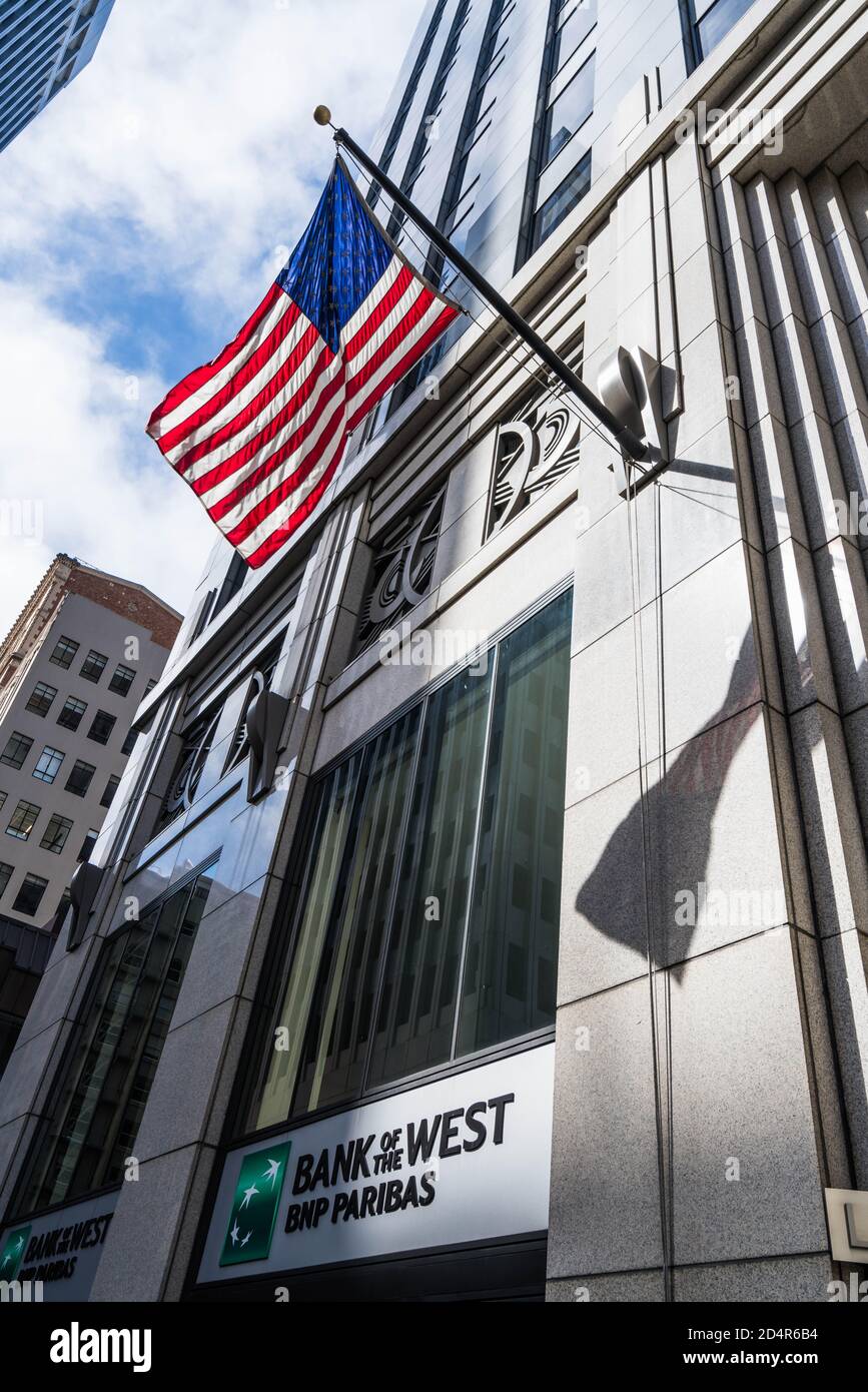 BNP PARIBAS , San Francisco, USA (Bank of the West Stock Photo - Alamy