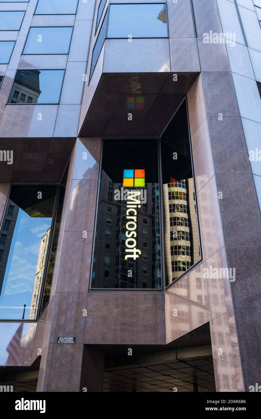 Microsoft, San Francisco, USA Stock Photo - Alamy