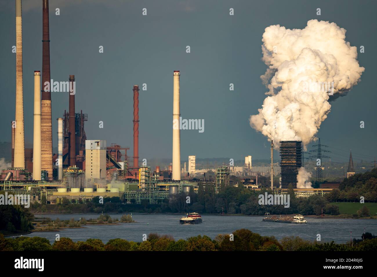 ThyssenKrupp steel plant in Duisburg-Marxloh, Schwelgern 1 blast ...
