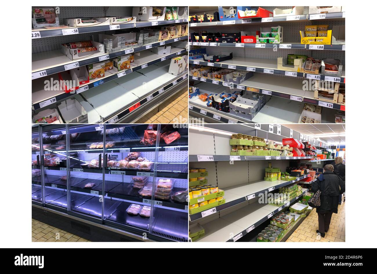 Empty supermarket shelves coronavirus Cut Out Stock Images & Pictures ...