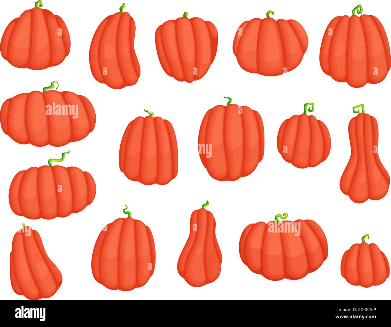 Cartoon pumpkin vector set Stock Vector Image & Art - Alamy