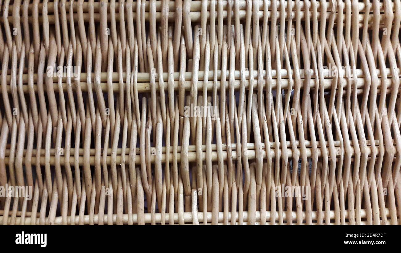 Weaving from branches. Wicker surface. Vintage background Stock Photo ...