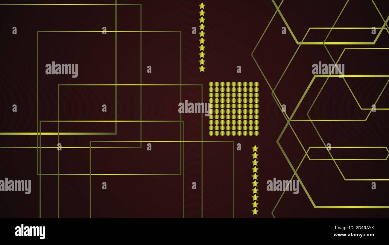 Golden shapes backdrop hi-res stock photography and images - Alamy