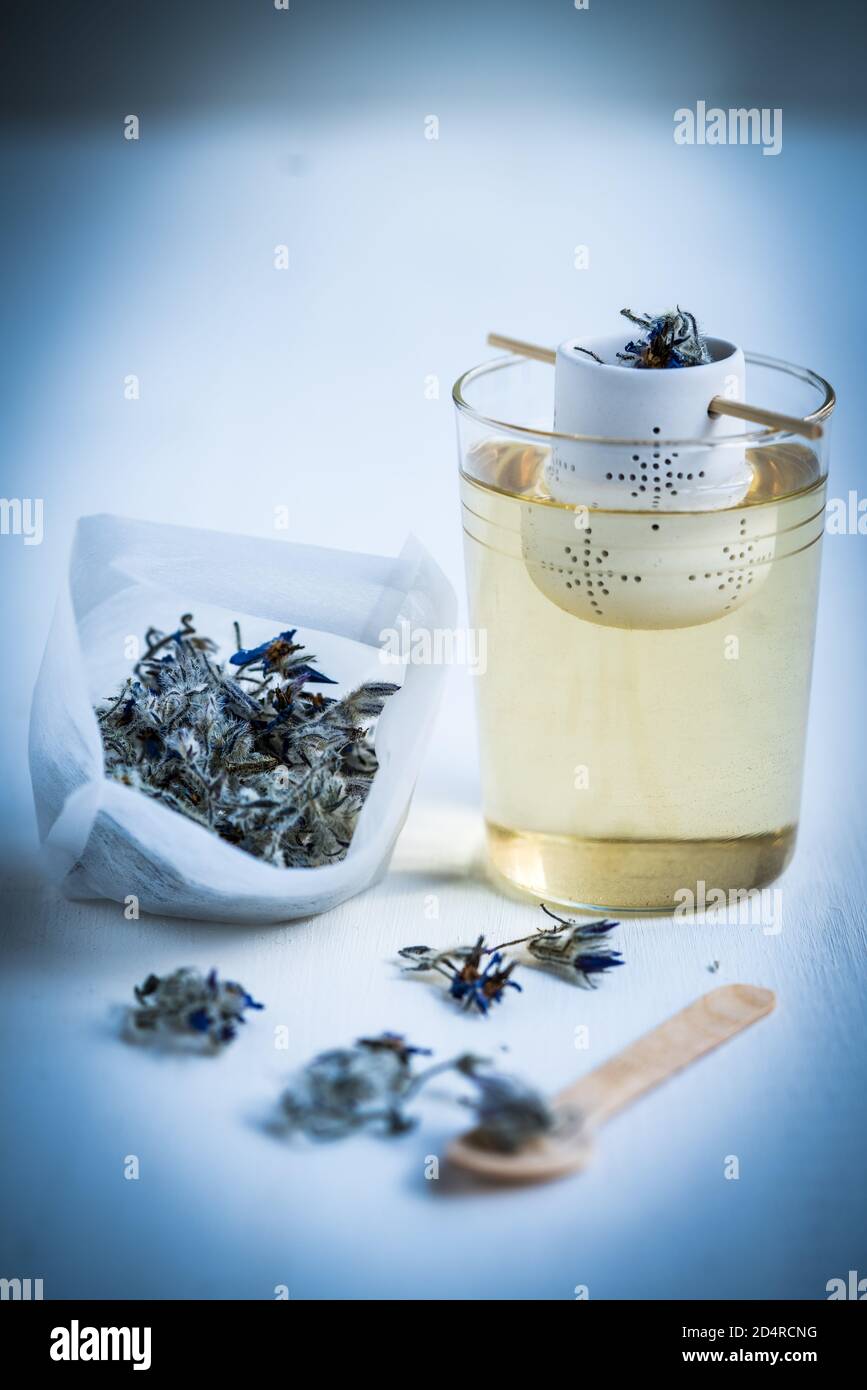 Tea of borage (Borago officinalis Stock Photo - Alamy