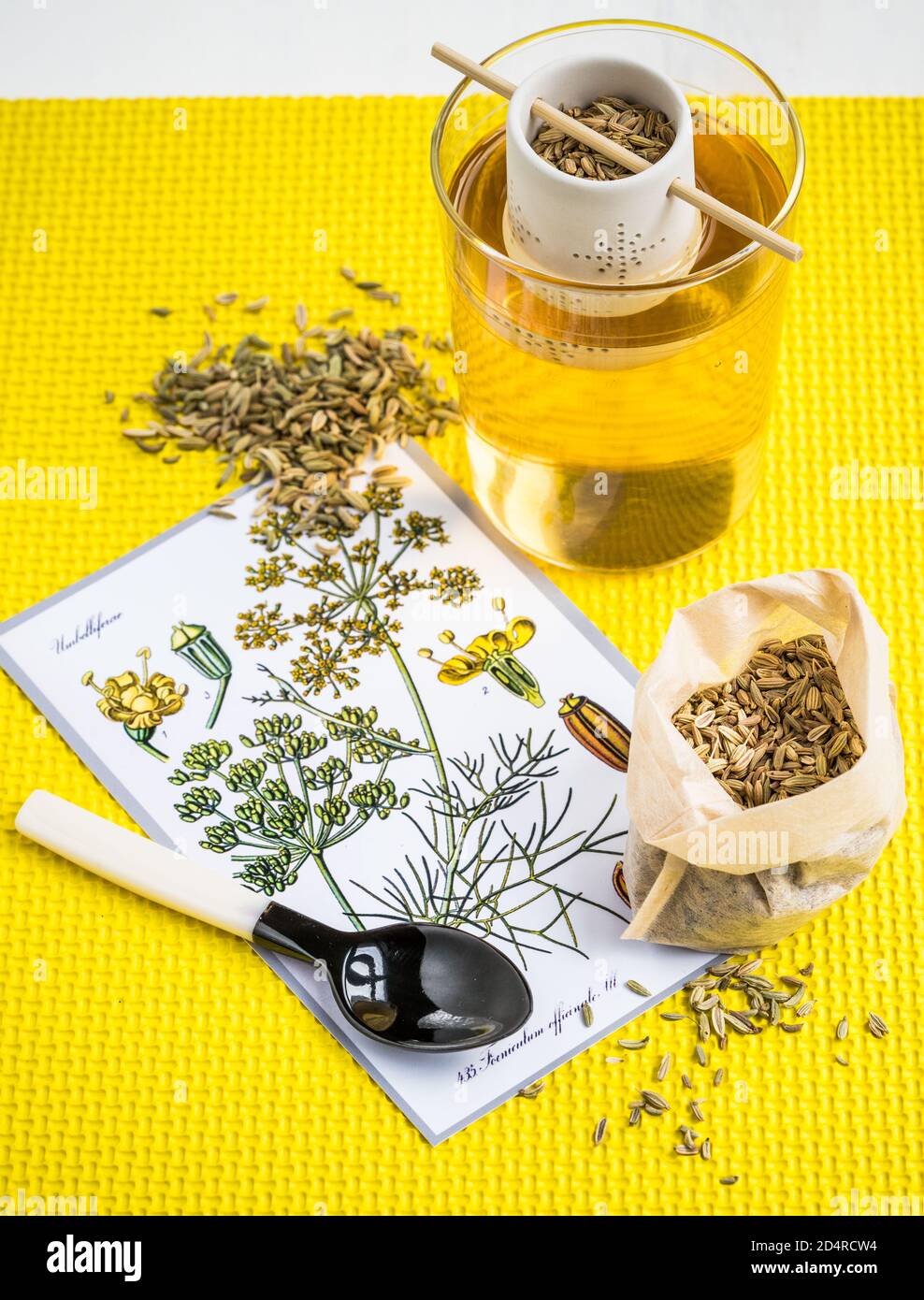 Fennel herbal tea Stock Photo - Alamy