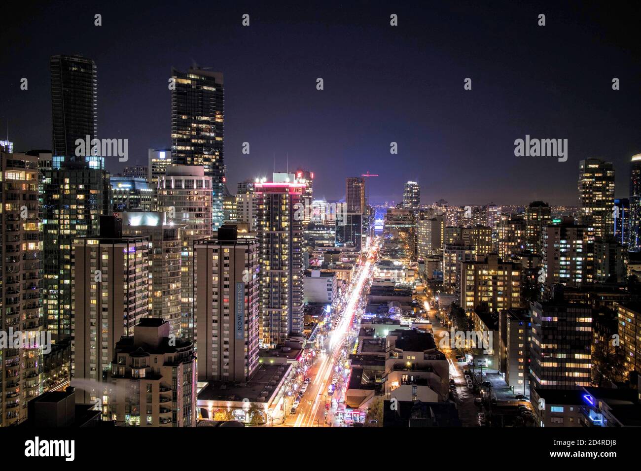 City by Night Stock Photo - Alamy