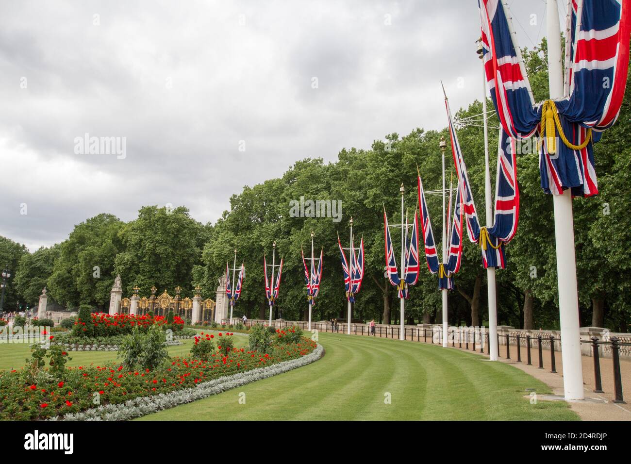 British flags in London Stock Photo - Alamy