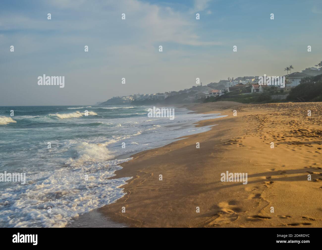 Pictureque Salt rock main beach and a river mouth lagoon in Dolphin ...