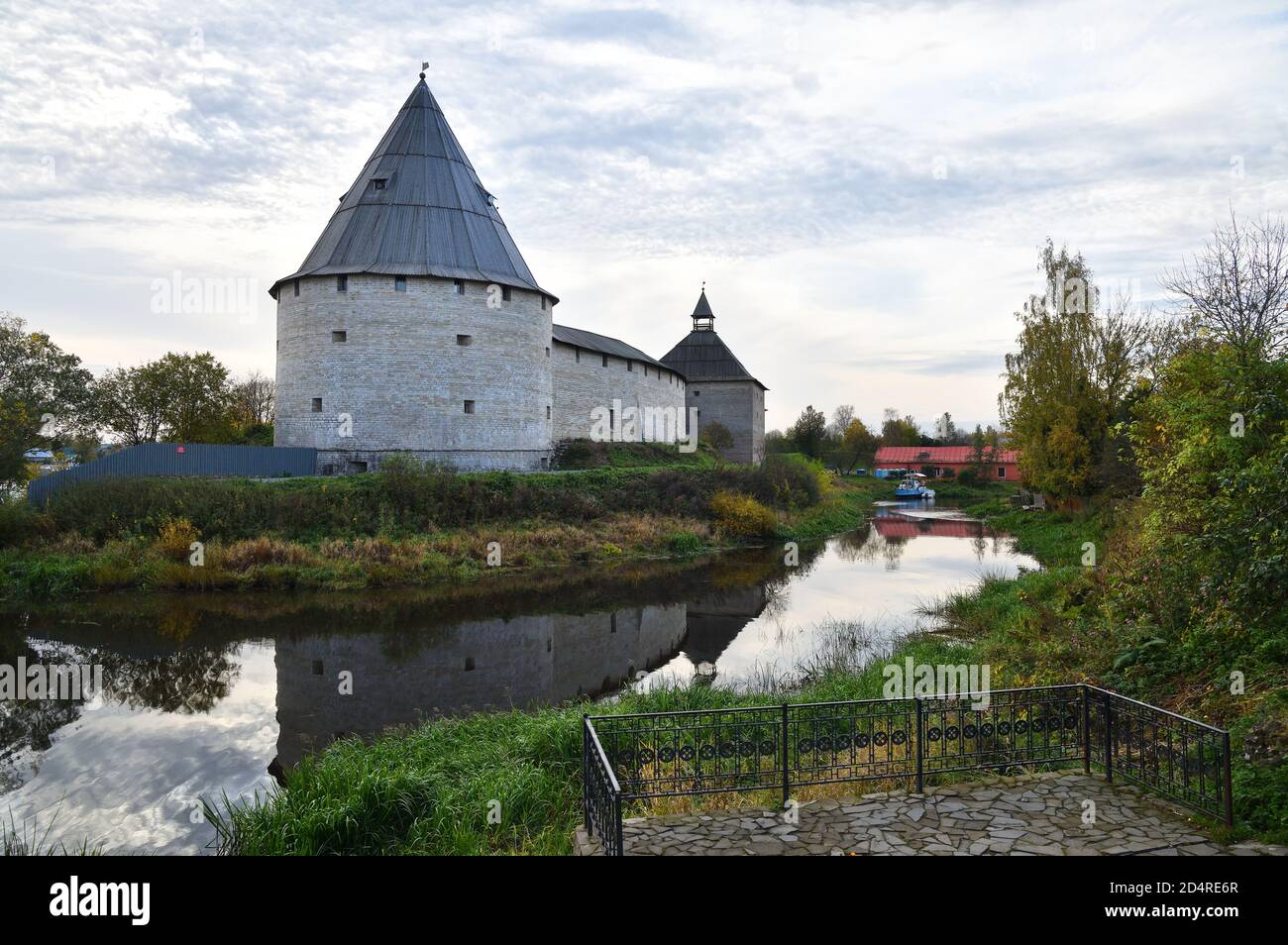 Ancient historical old Ladoga fortress or the fortress of Ladoga, also ...