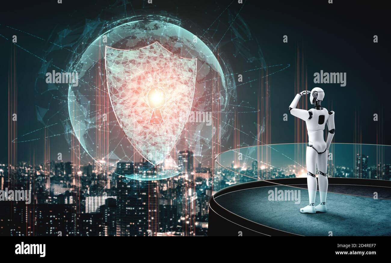 Robot security guard hi-res stock photography and images - Alamy