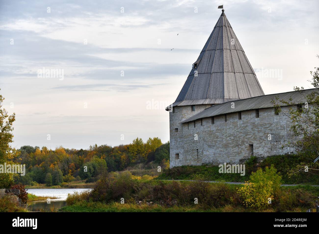 Ancient historical old Ladoga fortress or the fortress of Ladoga, also ...