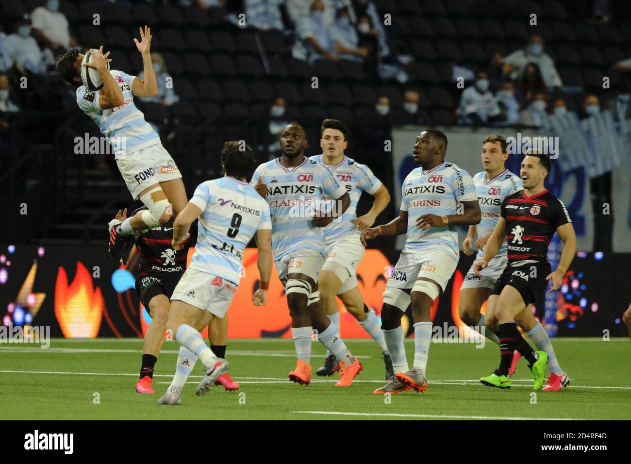 Nanterre, Hauts de Seine, France. 10th Oct, 2020. Racing 92 Fly Half ...