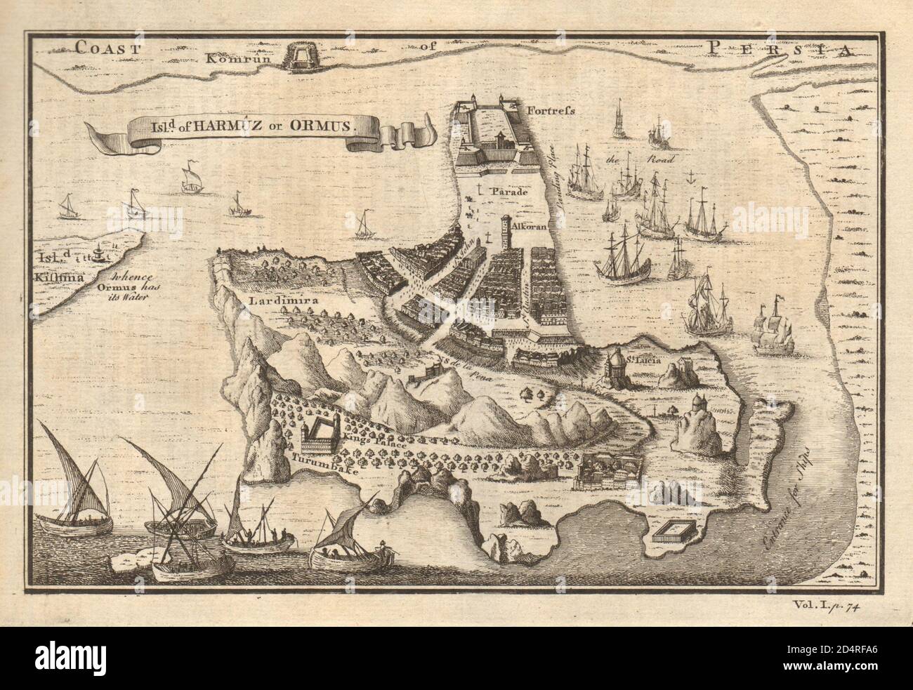 Island of Harmuz or Ormus. Iran / Persia. Hormuz Island. CHILD 1745 old ...