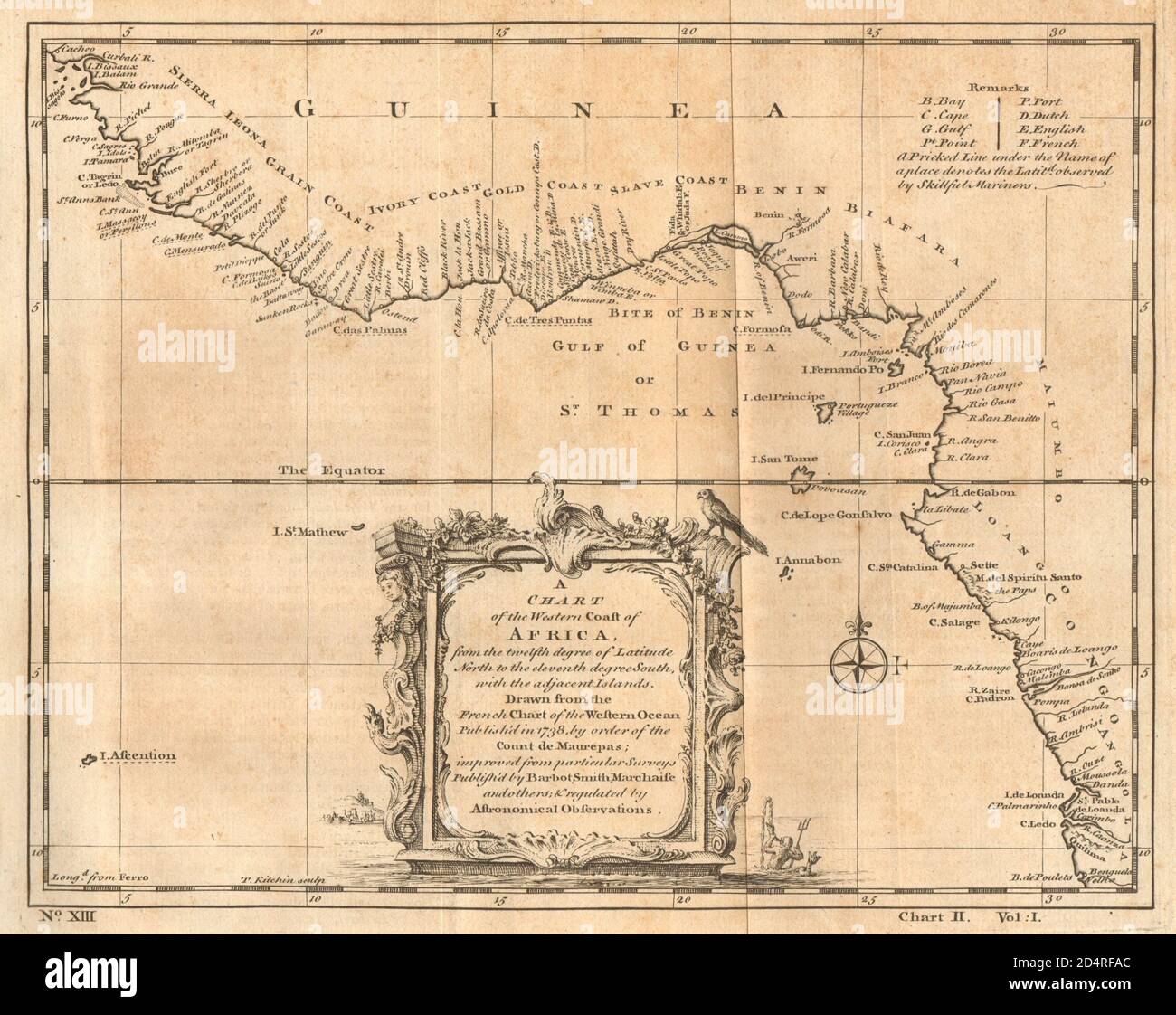 West Coast of Africa. Gulf of Guinea. Phantom St Matthew Island KITCHIN ...