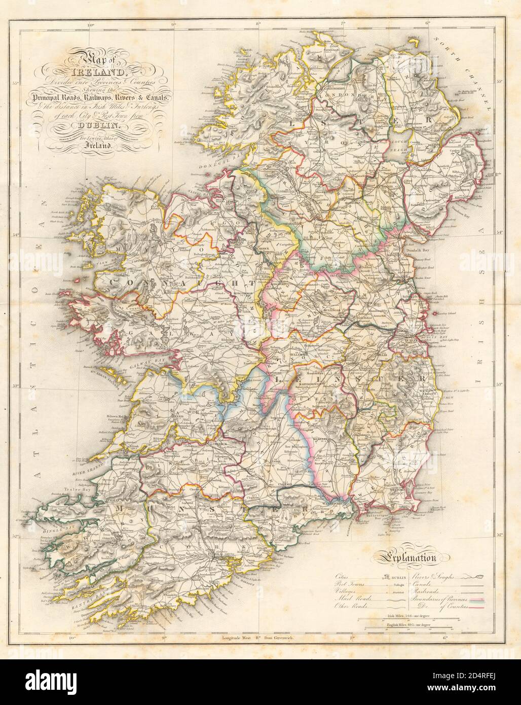 "Map of Ireland, divided into provinces & counties…". CREIGHTON/DOWER ...