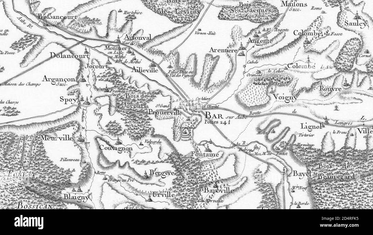 Map aube hi-res stock photography and images - Alamy