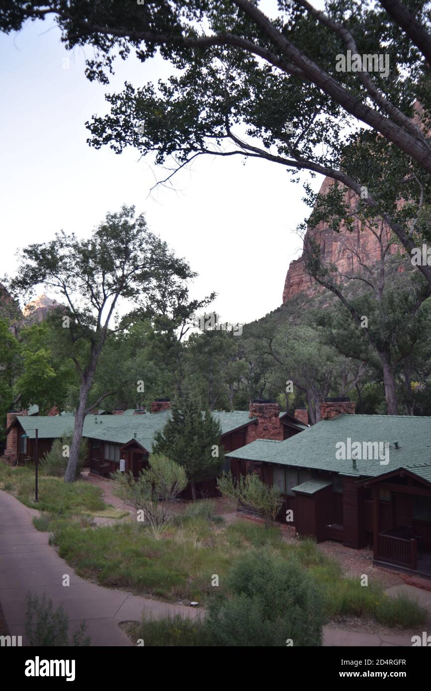 Springdale, Utah. United States. August 13, 2020. Zion National Park ...