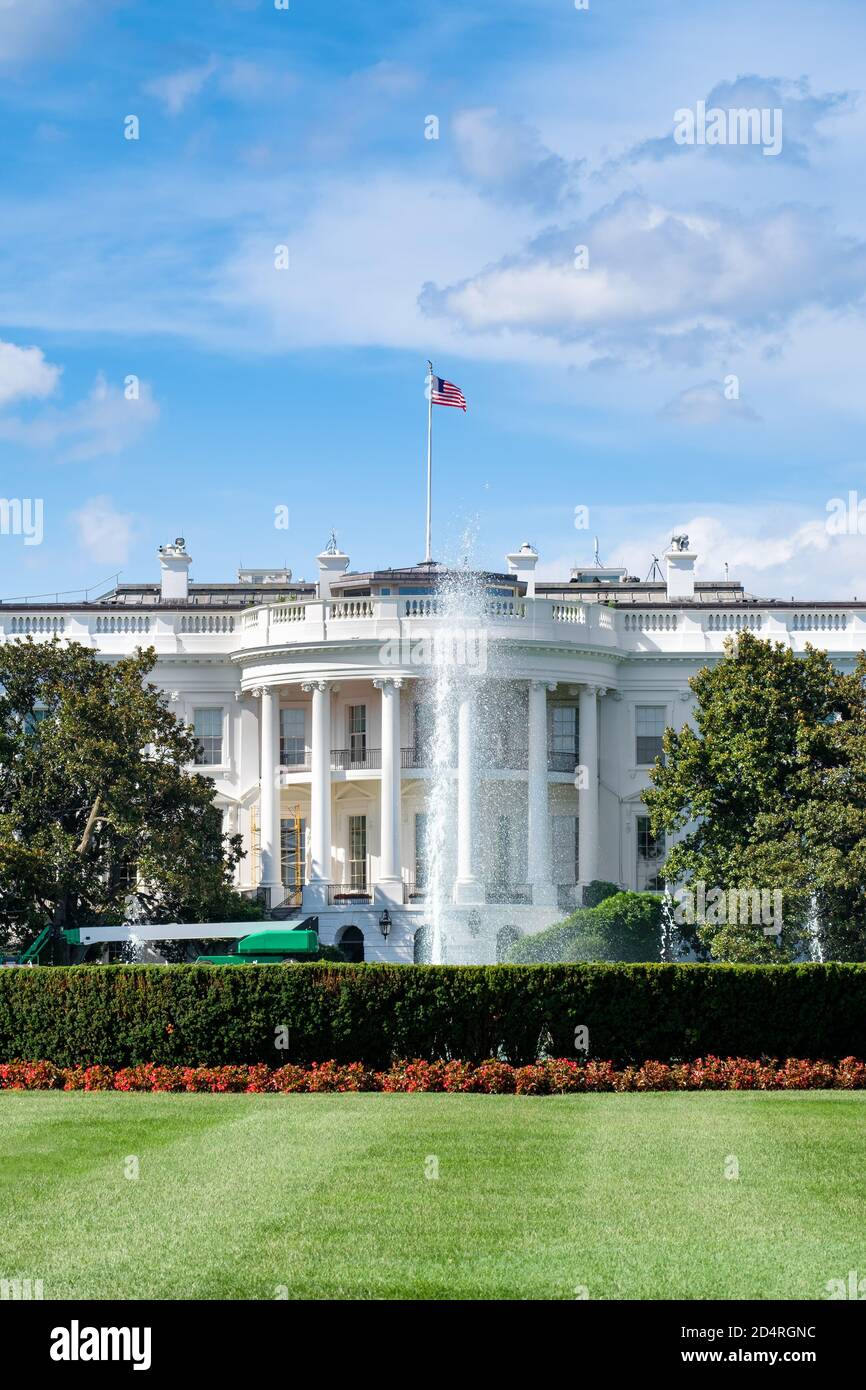The White House, home of the US President in Washington DC Stock Photo ...