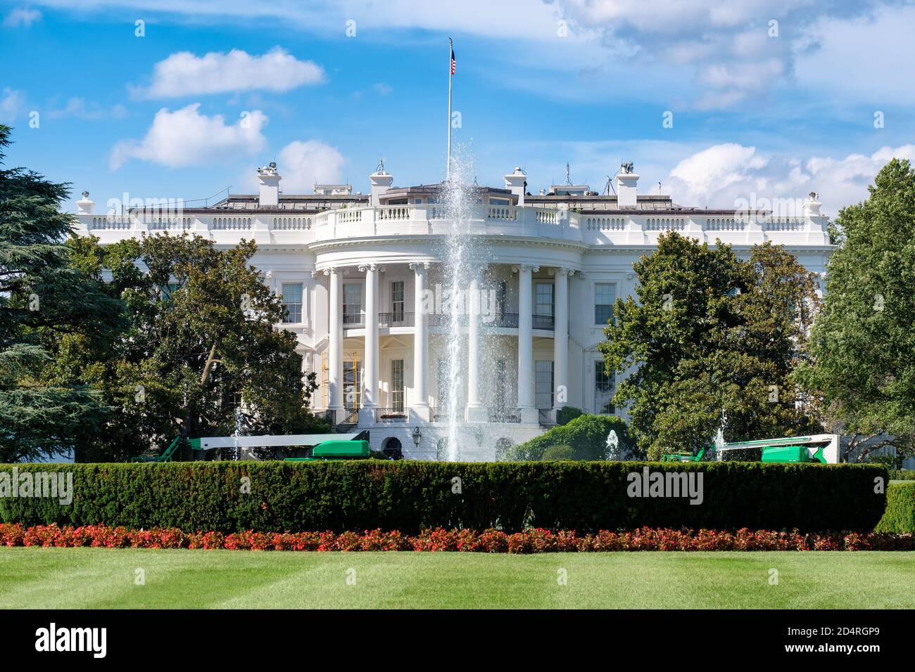 The White House, home of the US President in Washington DC Stock Photo ...